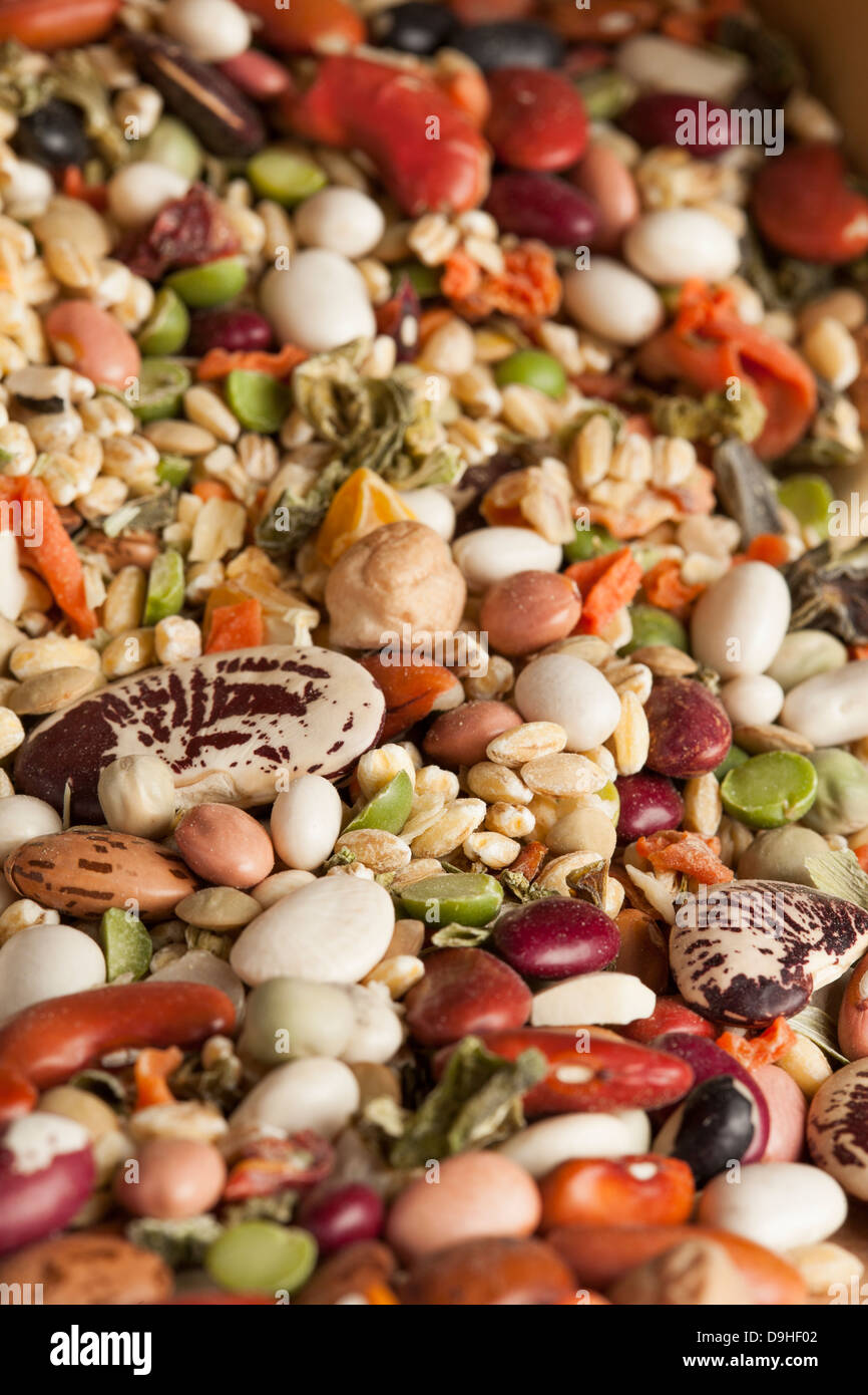 Group of Assorted Dry Beans and Vegetables Stock Photo - Alamy