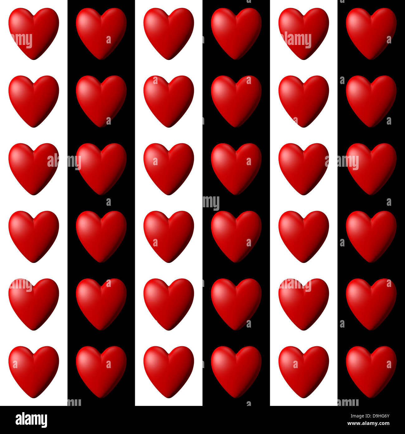 Red heart stripes hi-res stock photography and images - Alamy