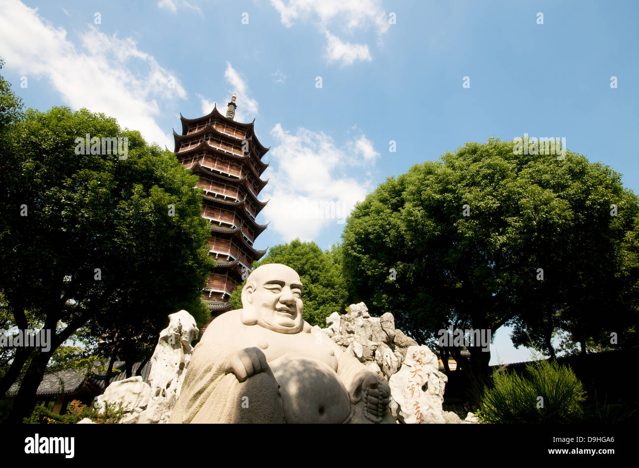 Ancient Buddha Pagoda in Suzhou China Stock Photo - Alamy