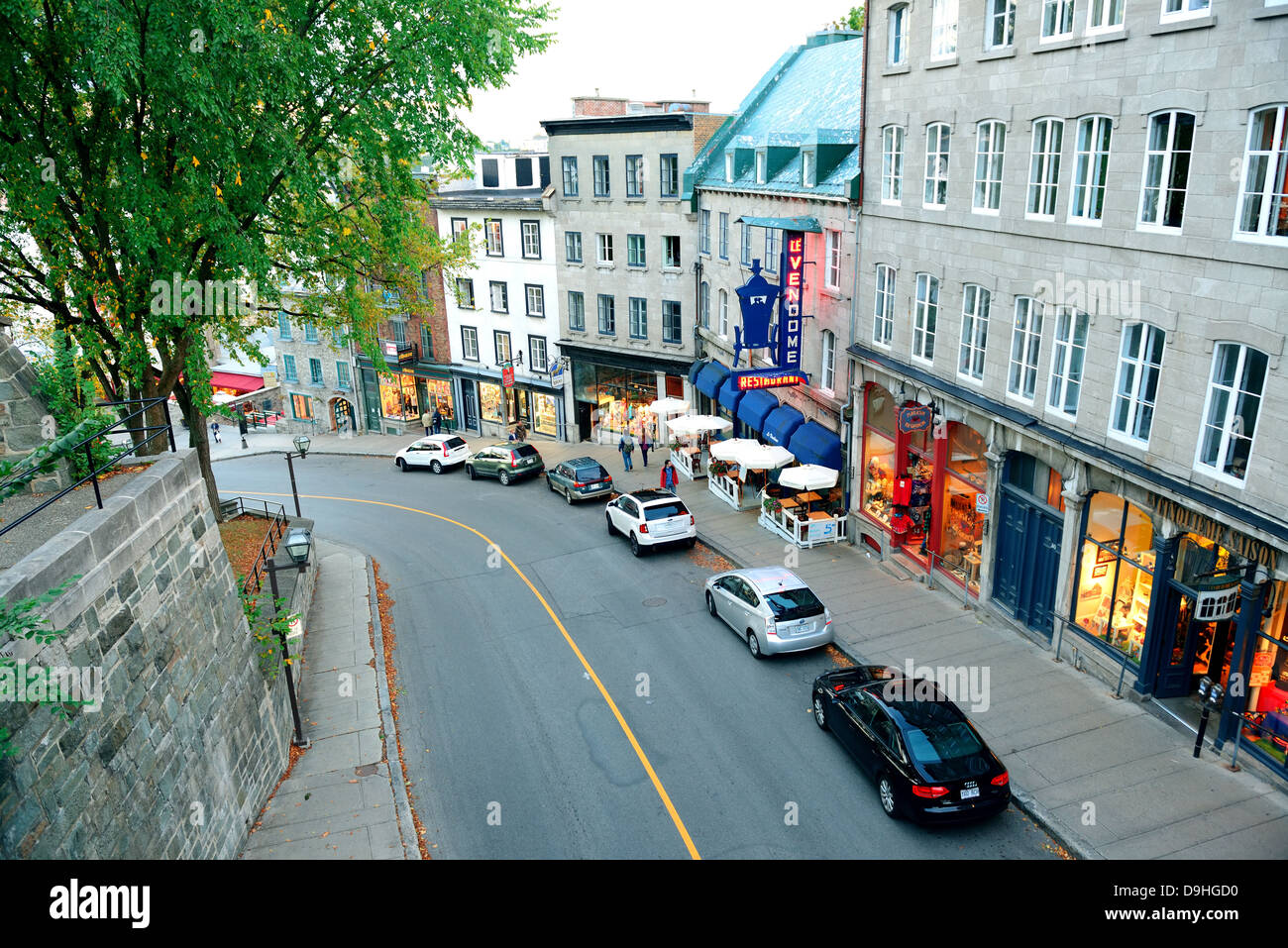 Old street with traffic Stock Photo - Alamy