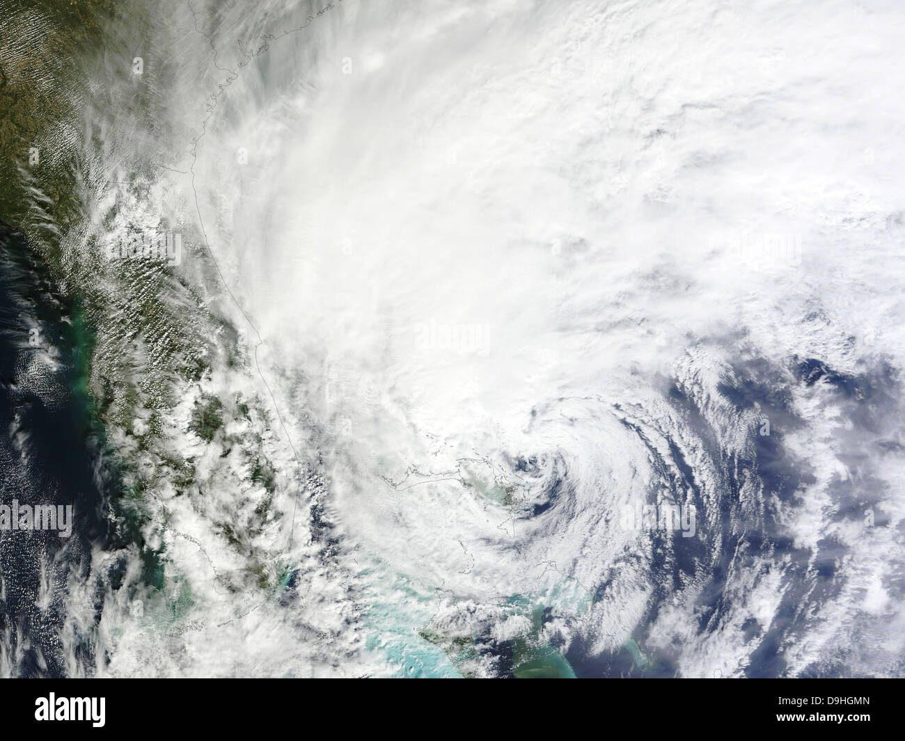 October 26, 2012 - Hurricane Sandy over the Bahamas, with the eye of ...