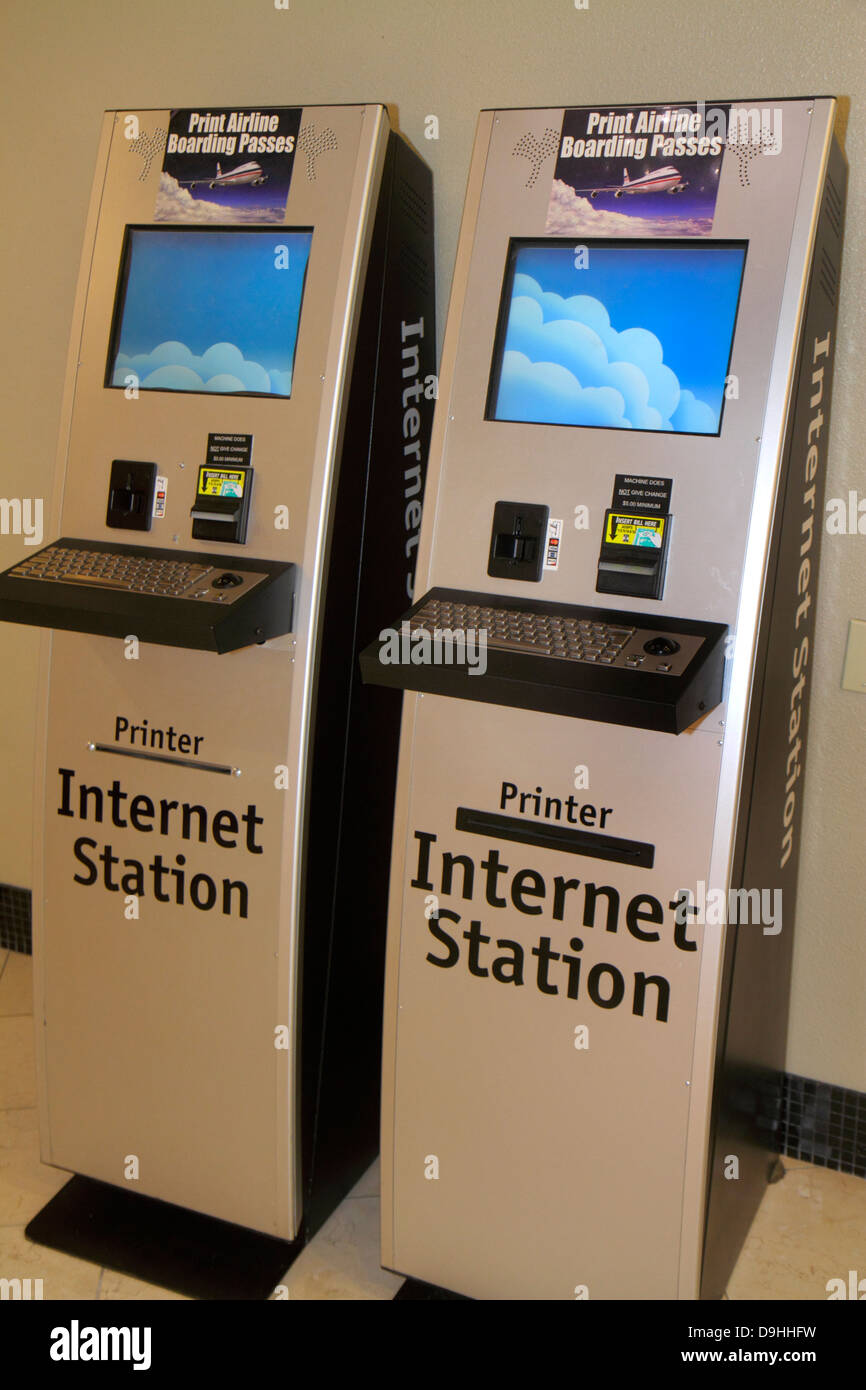 Las Vegas Nevada,Downtown,Plaza Hotel & Casino,lobby,Internet station ...