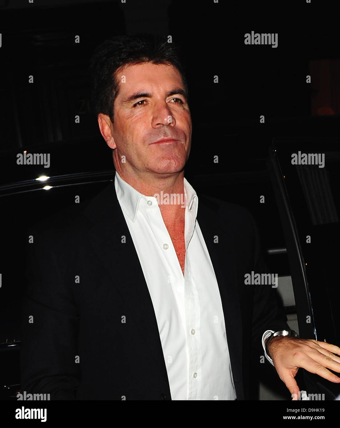 Simon Cowell arriving at C restaurant London, England - 19.03.11 Stock ...