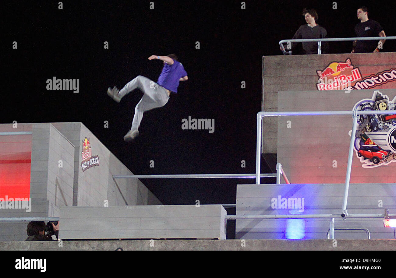 Tim Shieff , Free running at the UK Red Bull Art of Motion Champion ...