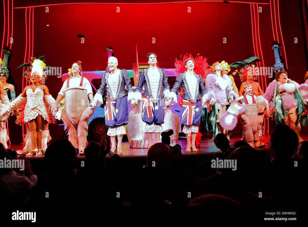 The Cast Opening night of the Broadway musical production of 'Priscilla ...