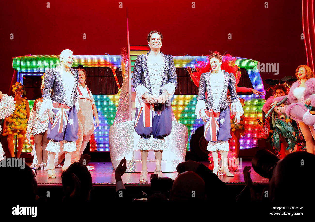 The Cast Opening night of the Broadway musical production of 'Priscilla ...