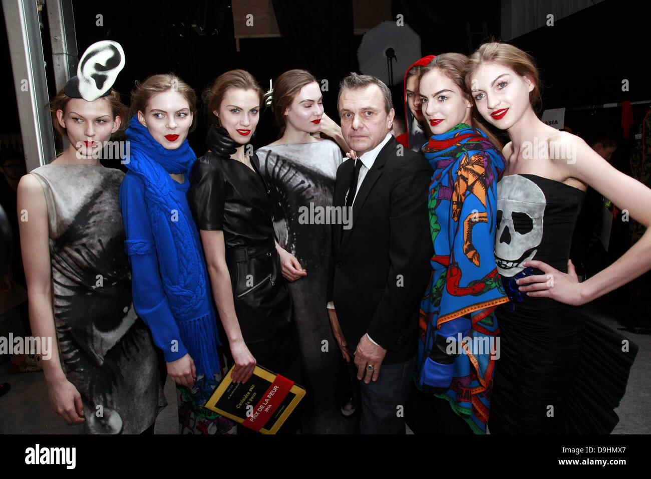 Jean-Charles de Castelbajac and models Paris Fashion Week Ready To Wear ...