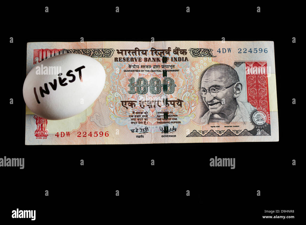 Indian 1000 Rupee Note 1996