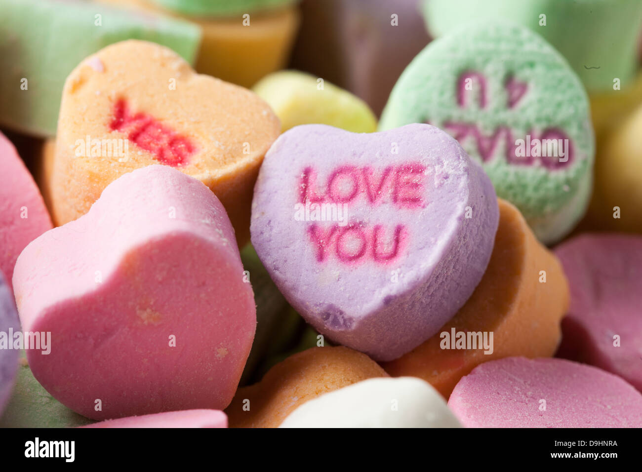 Valentine Conversation Hearts Candy High Resolution Stock Photography ...