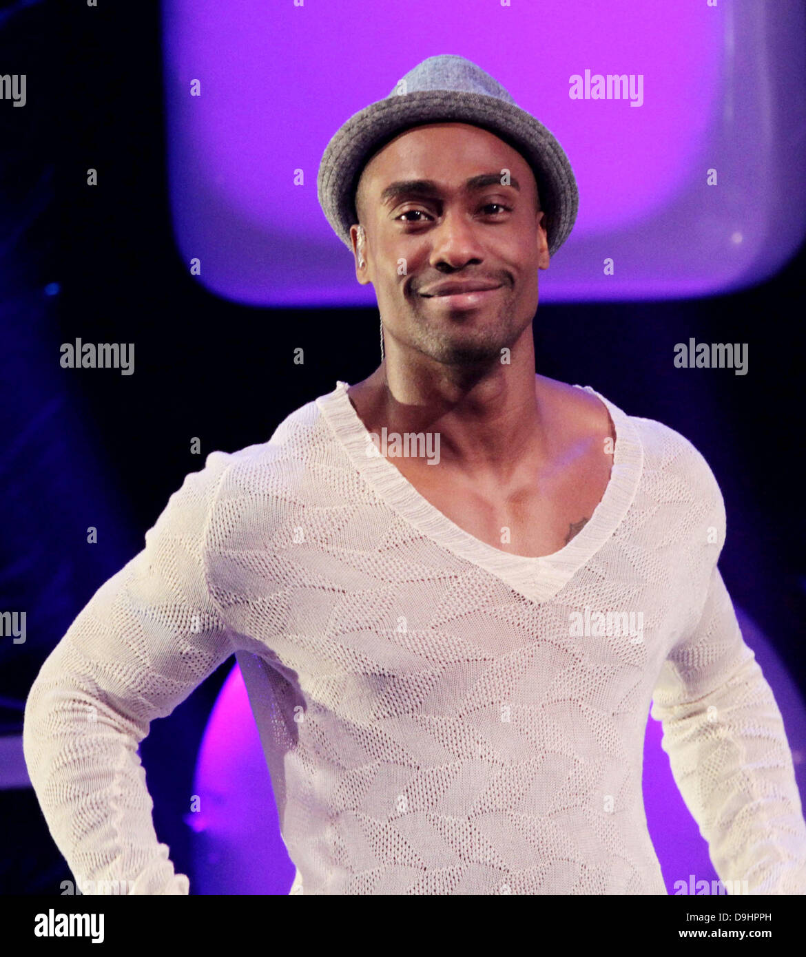 Simon Webbe Blue performing on 'Top of the pops' Italian Tv show Milan ...