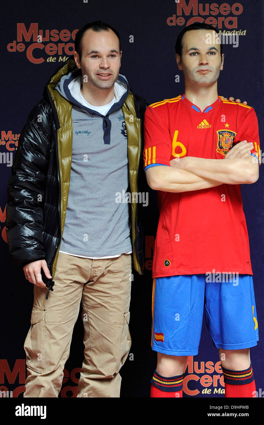Andres Iniesta Andres Iniesta and David Villa unveil their waxworks at ...