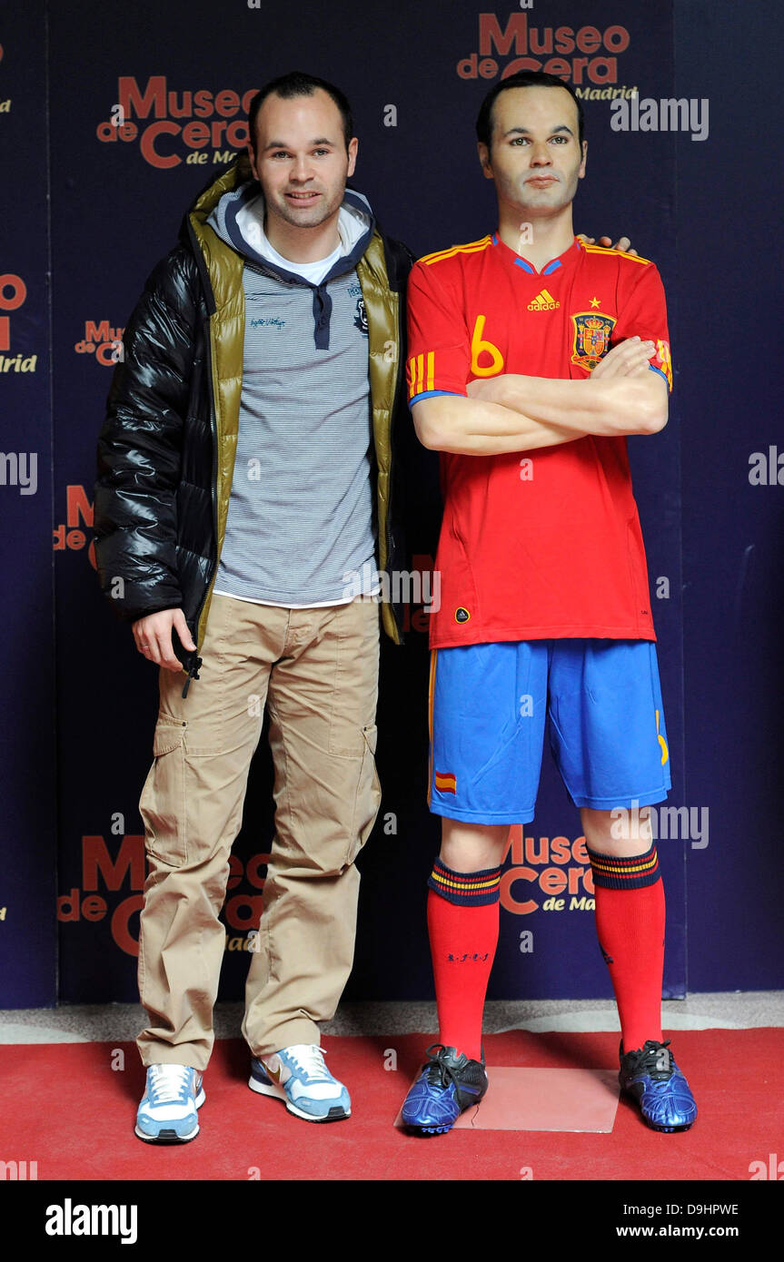 Andres Iniesta Andres Iniesta and David Villa unveil their waxworks at ...