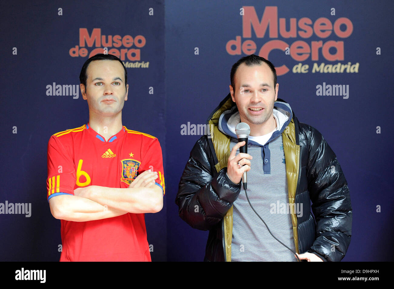 Andres Iniesta Andres Iniesta and David Villa unveil their waxworks at ...