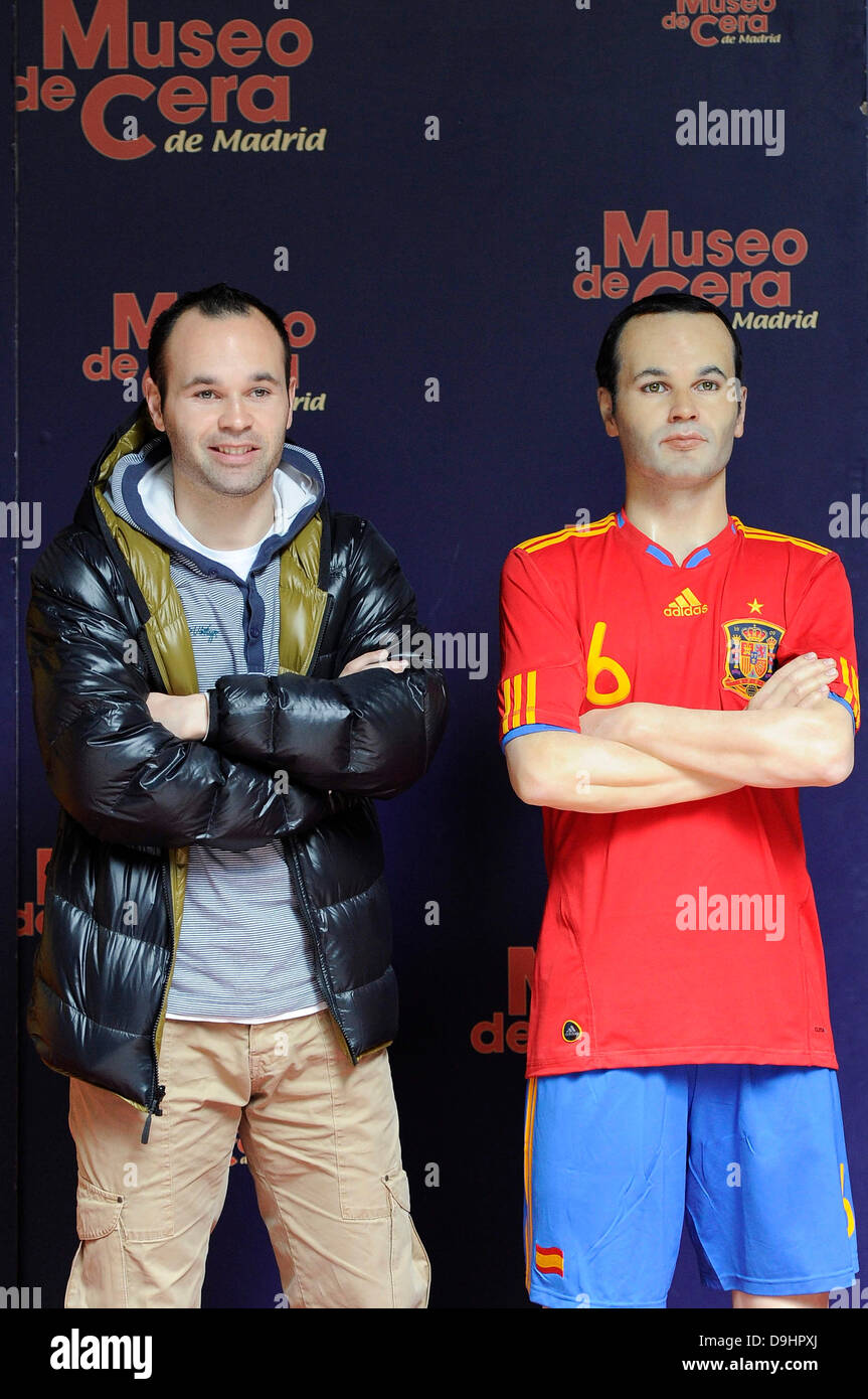 Andres Iniesta Andres Iniesta and David Villa unveil their waxworks at ...