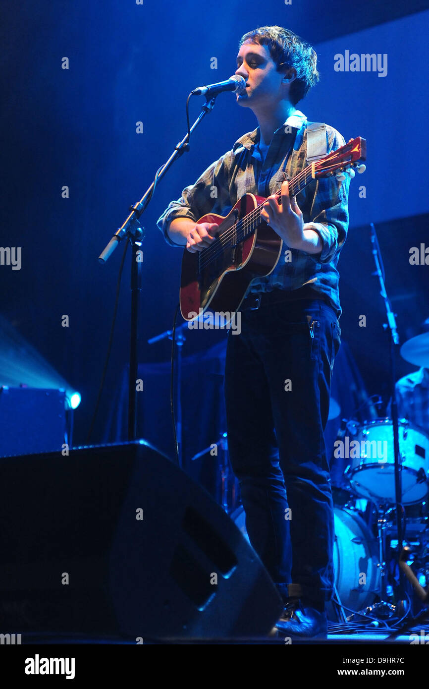 Conor J. O'Brien of Villagers performs on stage at the NIA Birmingham ...