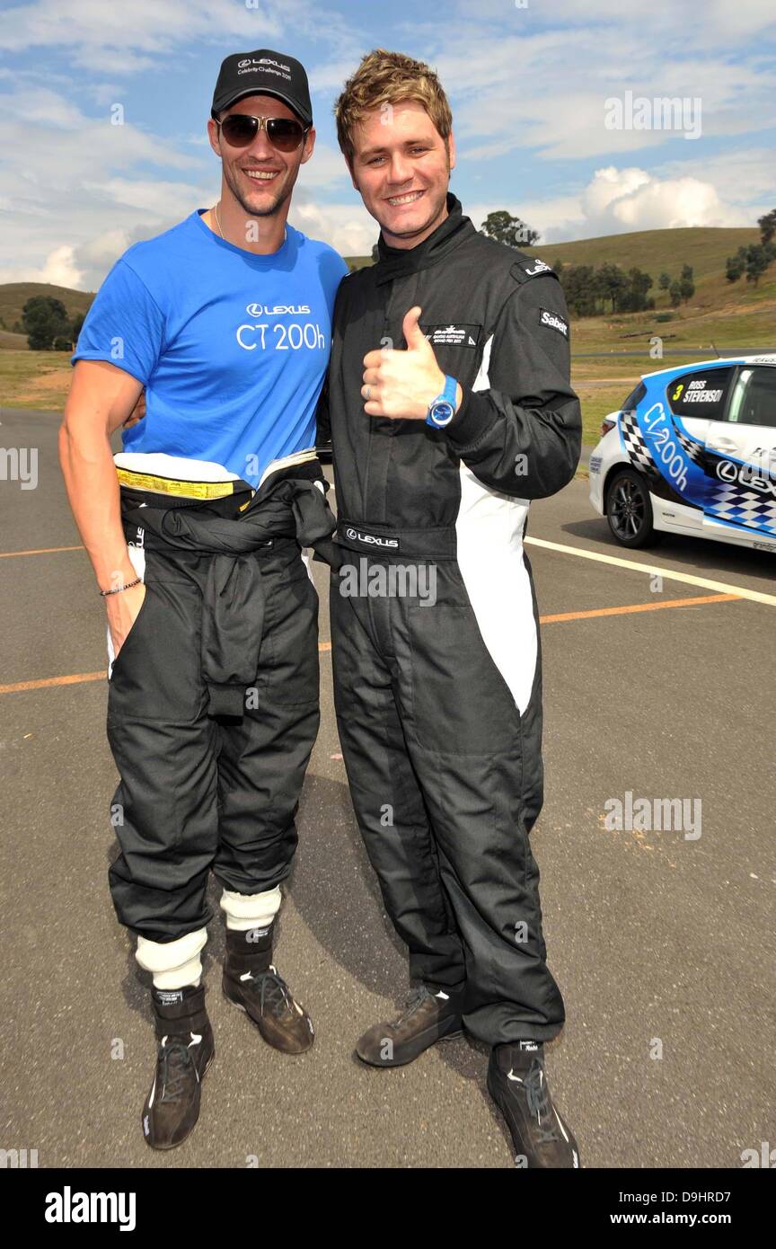 Kris Smith and Brian McFadden Lexus Celebrity Challenge 2011 Driver ...