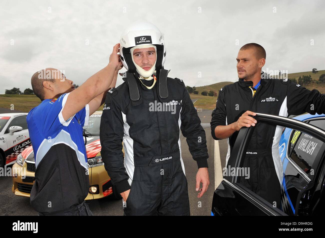 Kris Smith and Rhys Uhlich Lexus Celebrity Challenge 2011 Driver ...