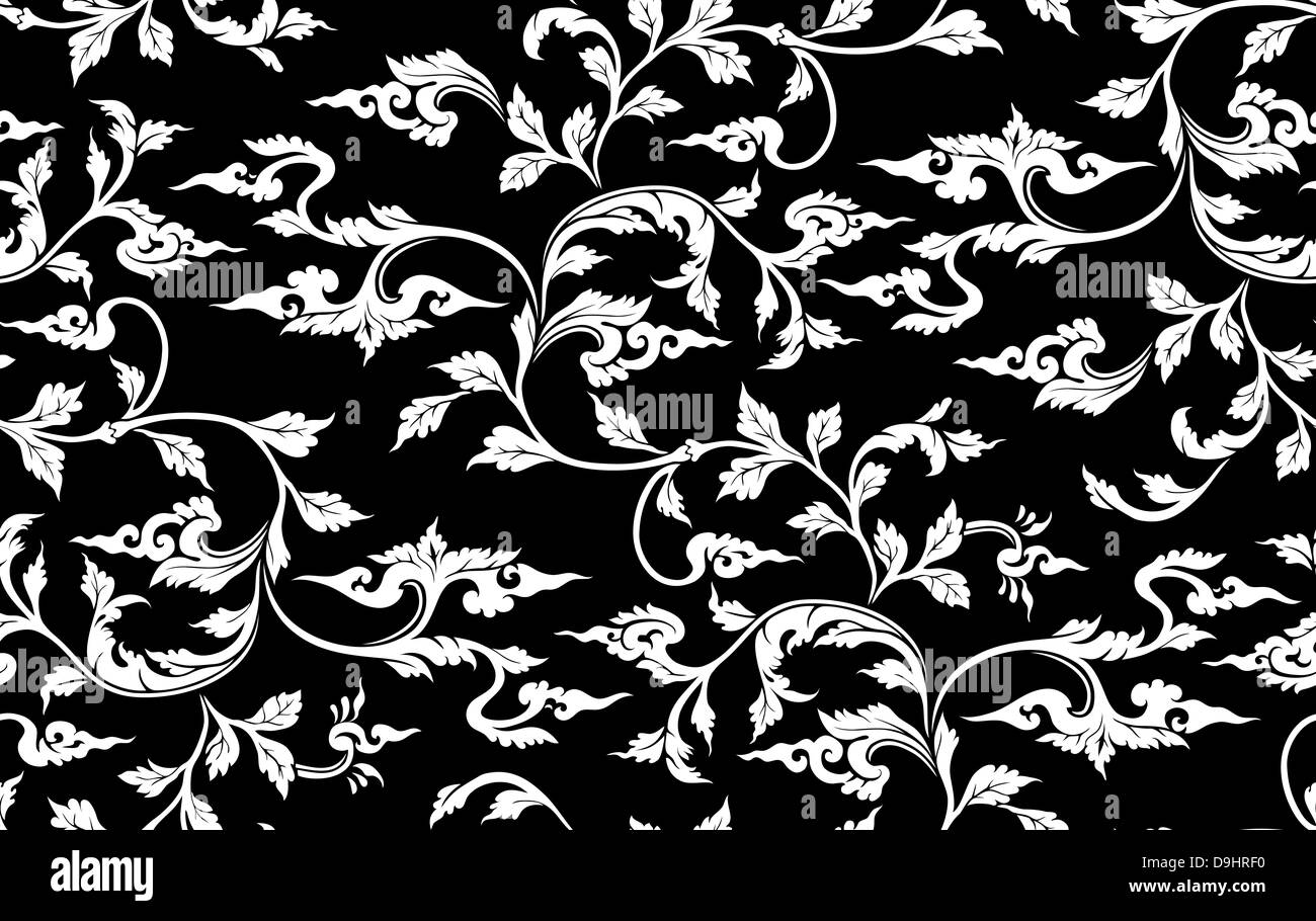 Seamless branch pattern Stock Photo - Alamy