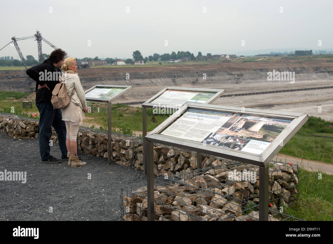 Public viewing point Tagebau Inden Germany Stock Photo - Alamy