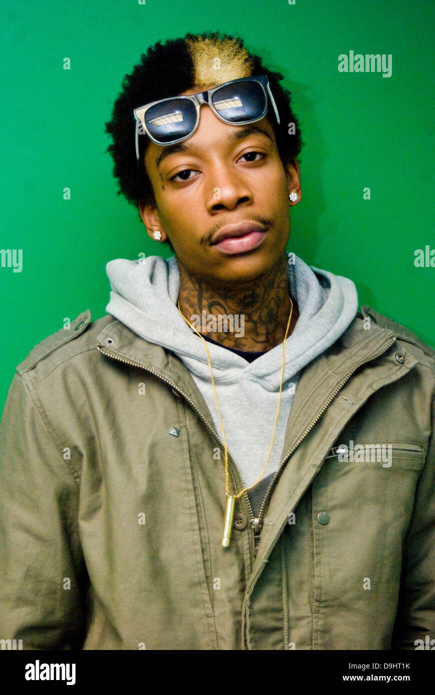 Rapper Wiz Khalifa promoting his latest release 'Rolling Papers' at ...