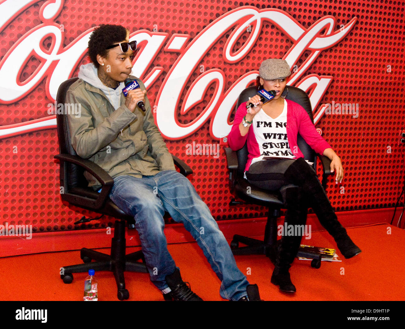 Rapper Wiz Khalifa and Consuella Williams Rapper Wiz Khalifa promoting ...