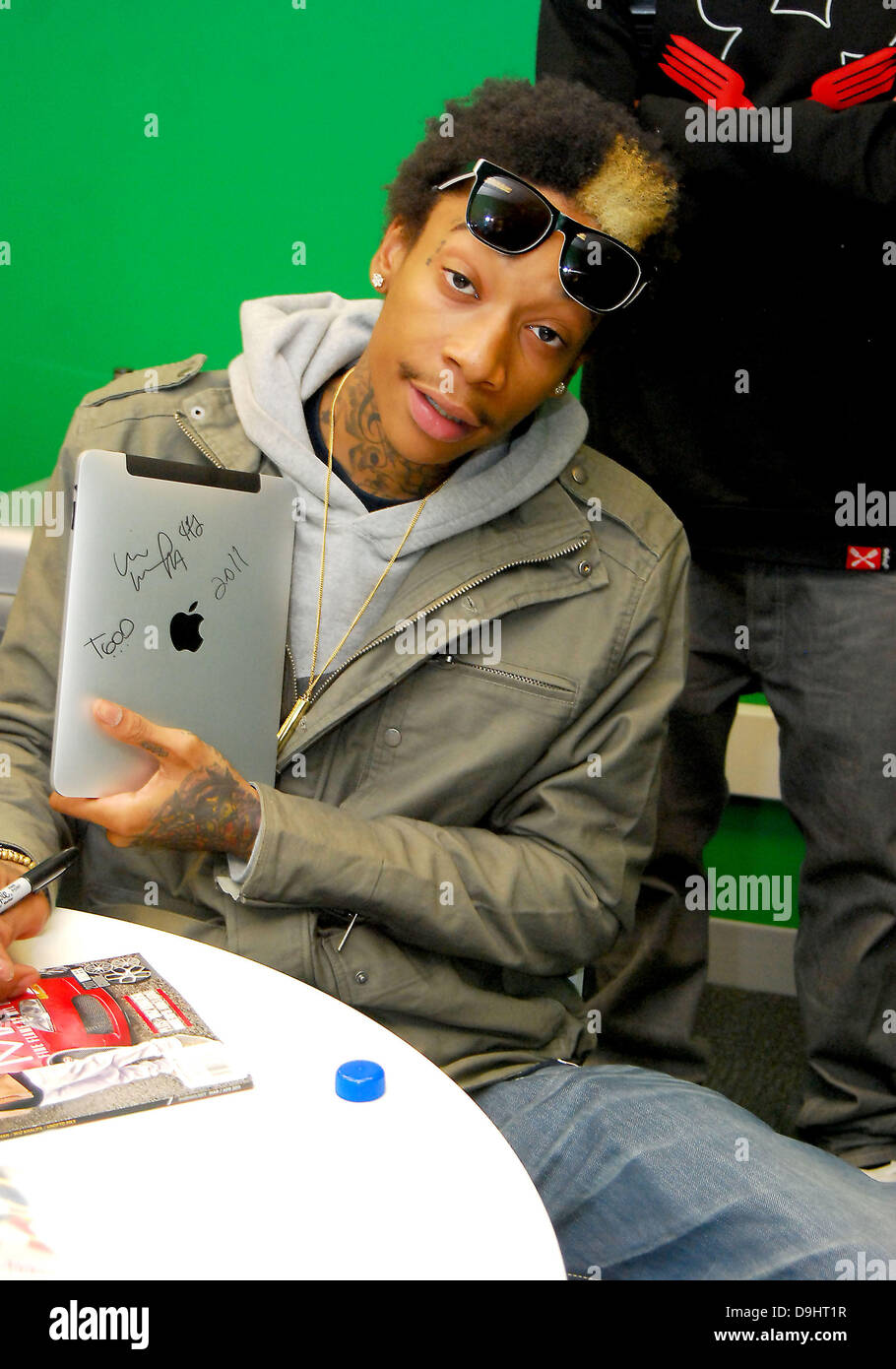 Rapper Wiz Khalifa promoting his latest release 'Rolling Papers' at ...