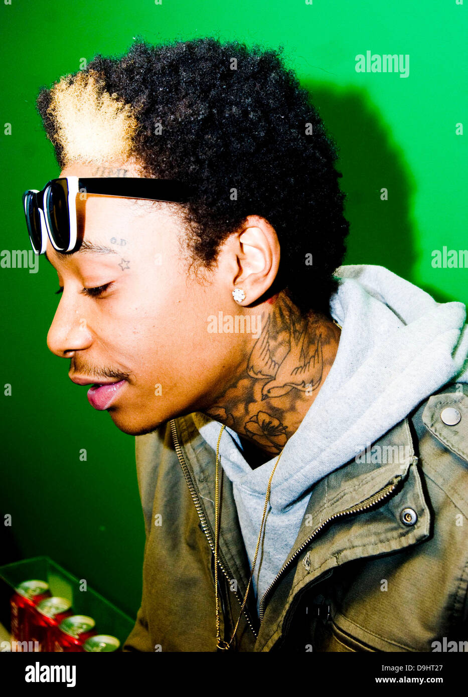 Rapper Wiz Khalifa promoting his latest release 'Rolling Papers' at ...