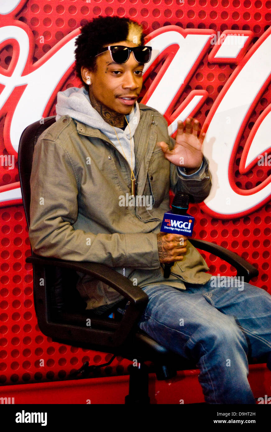 Rapper Wiz Khalifa promoting his latest release 'Rolling Papers' at ...