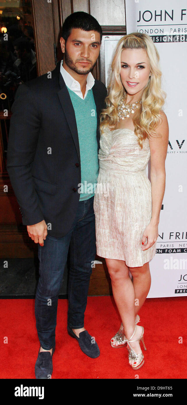 Brian Mazza and Tinsley Mortimer attends the premiere of the short film ...