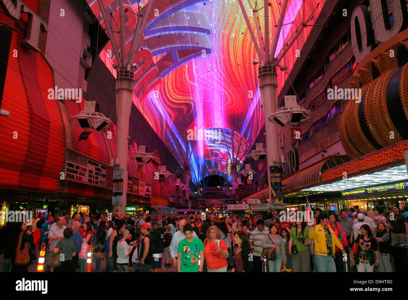 Las Vegas Nevada,Downtown,Fremont Street Experience,pedestrian mall ...