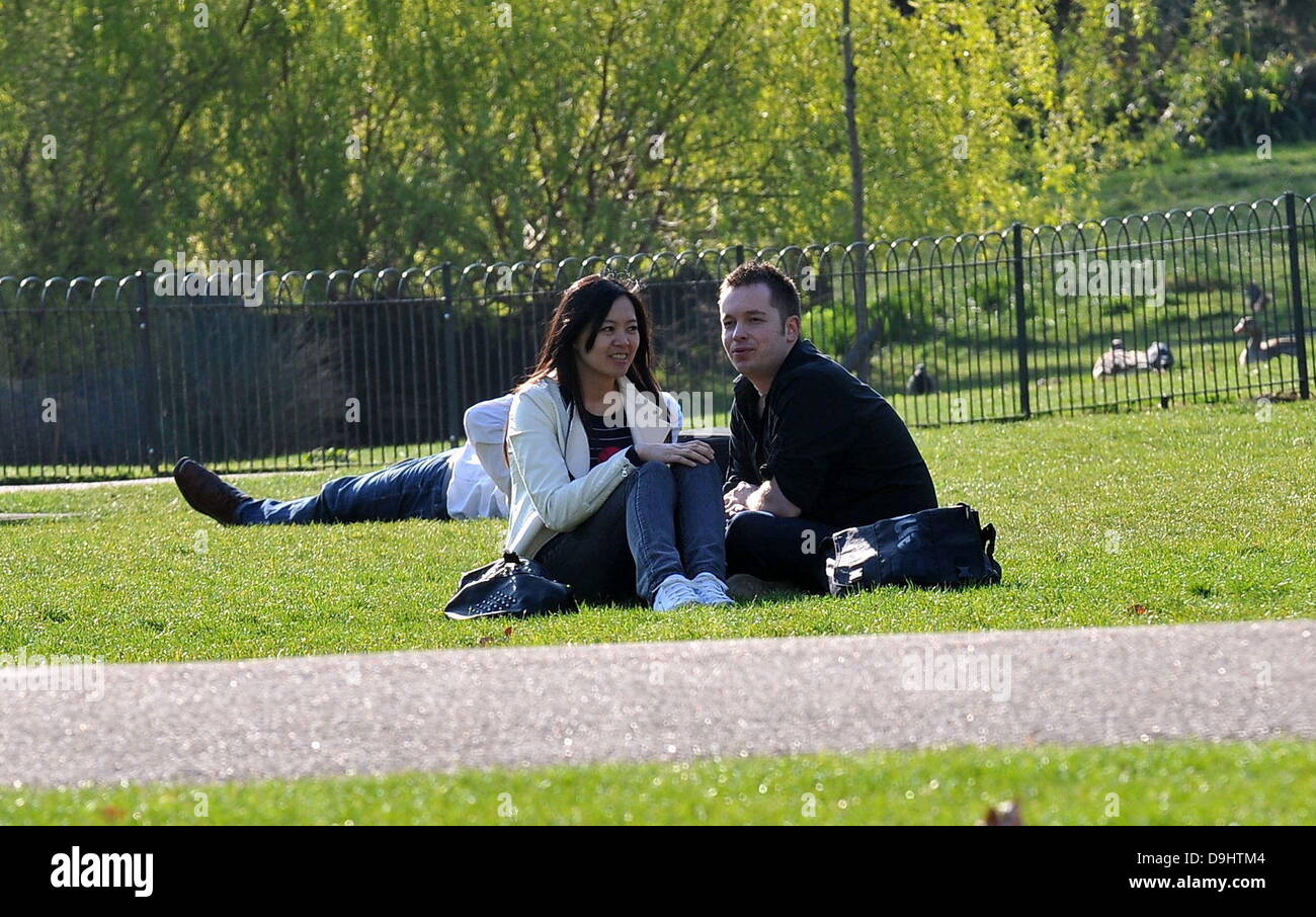 Park scenes Spring sunshine in London London, England - 23.03.11 Stock ...