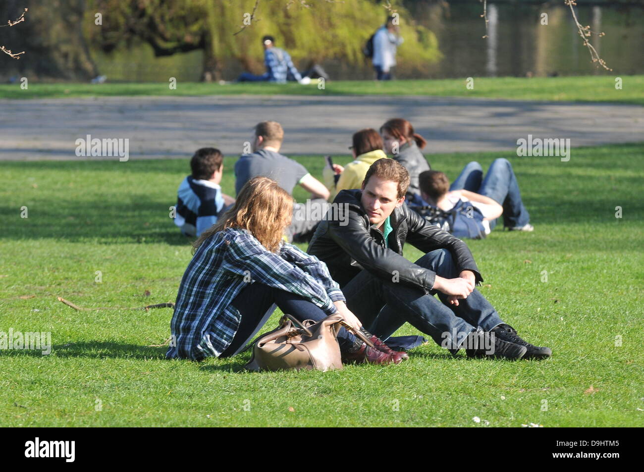 Park scenes Spring sunshine in London London, England - 23.03.11 Stock ...