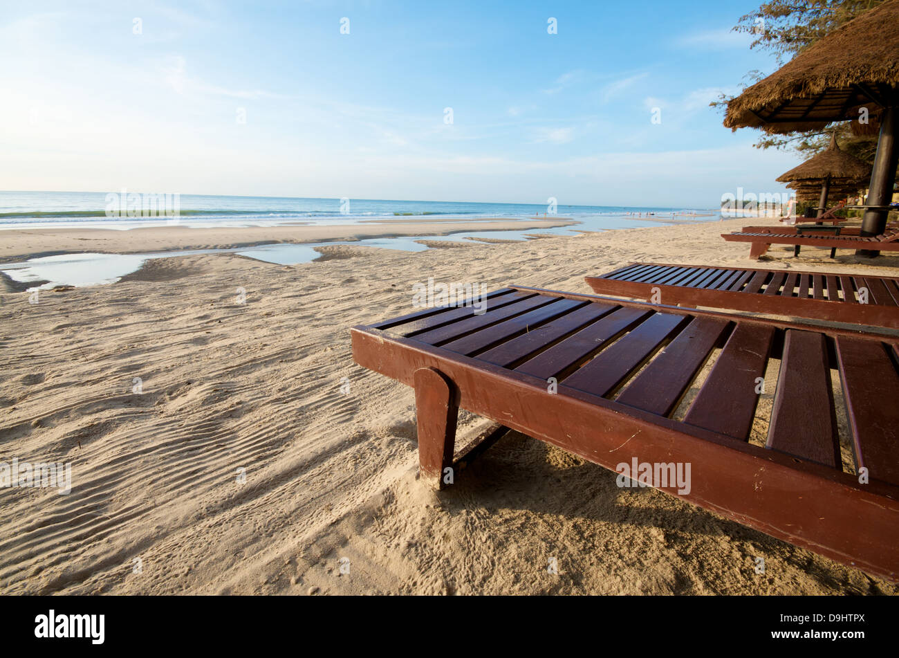 Beach resort chair in a resort Stock Photo - Alamy