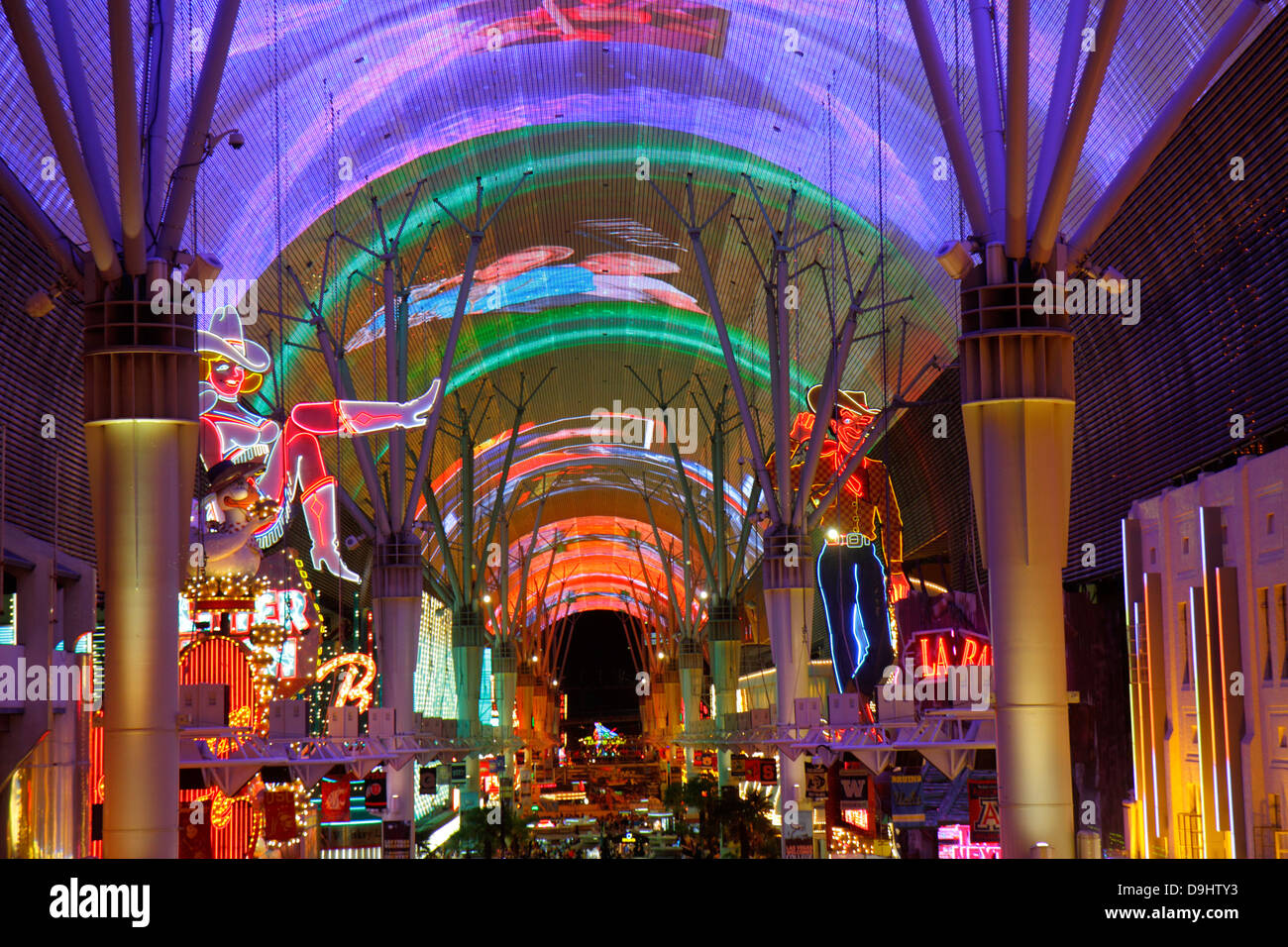 Las Vegas Nevada,Downtown,Fremont Street Experience,pedestrian mall ...
