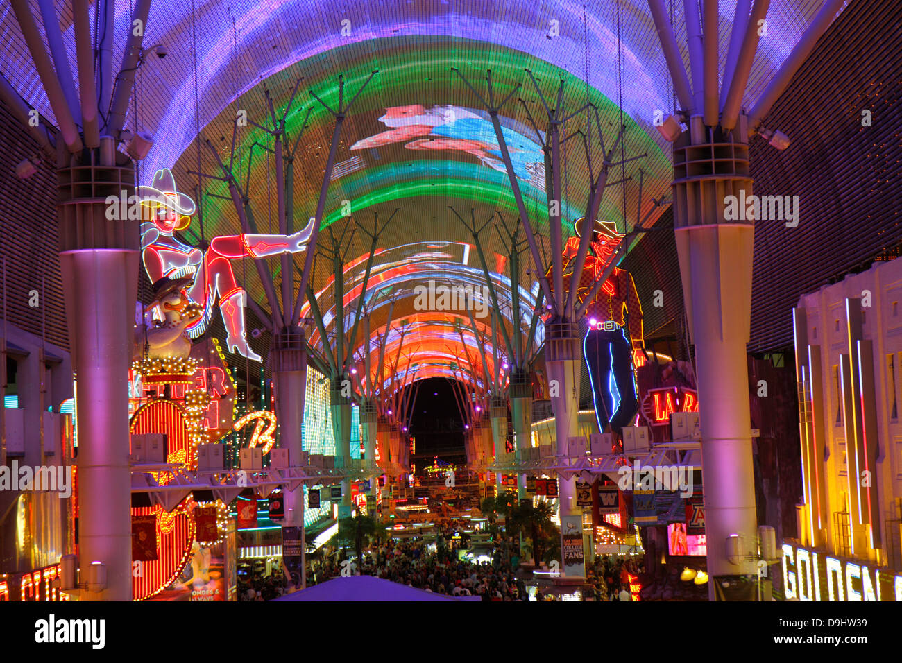 Las Vegas Nevada,Downtown,Fremont Street Experience,pedestrian mall ...