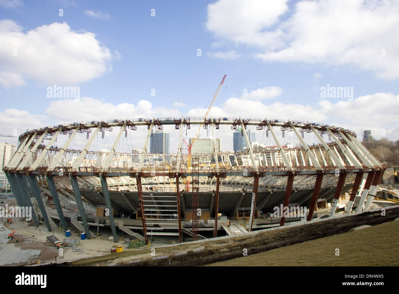 The construction of the Republican Stadium for the 2012 UEFA European ...
