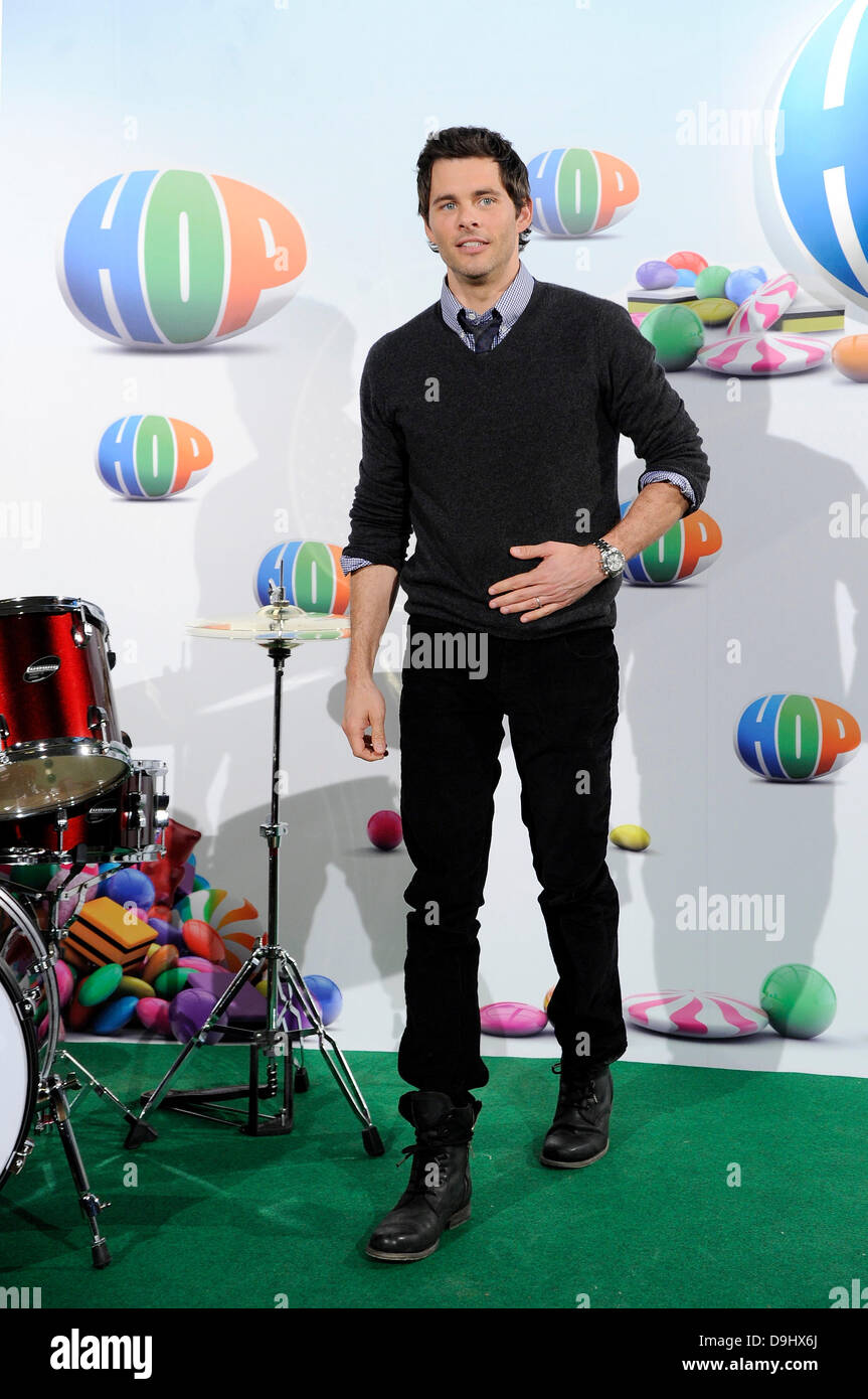 James Marsden attends a photocall for the animated comedy 'Hop' in ...