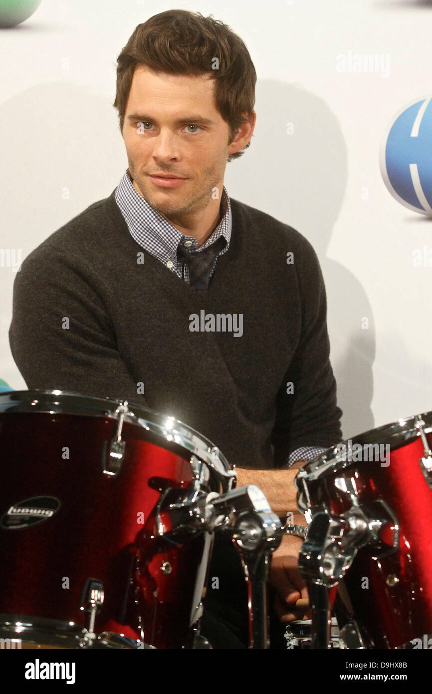 James Marsden attends a photocall for the animated comedy 'Hop' in ...