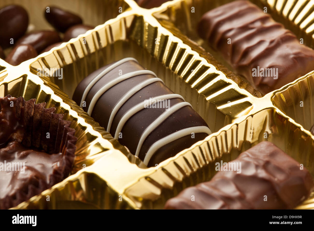 Box of Assorted Chocolates for Valentine's Day Stock Photo - Alamy