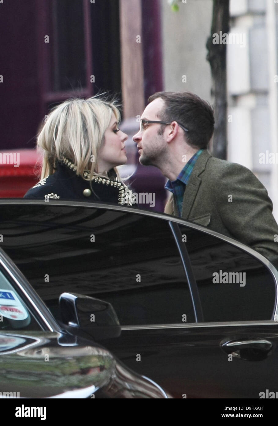 Holly Willoughby gets into a chauffeur driven BMW in London's West End ...