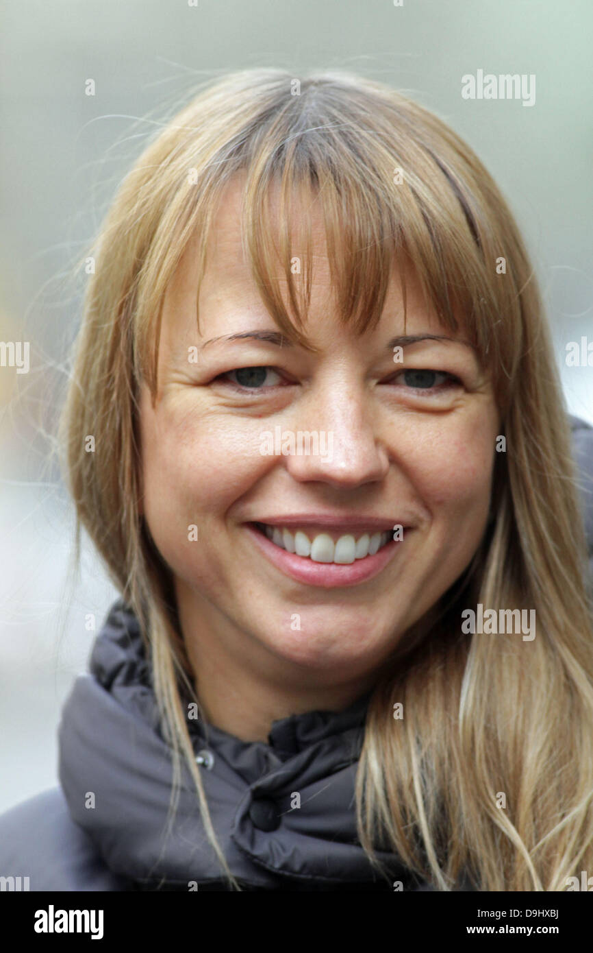 Sara Cox outside BBC Radio One Studios London, England - 19.03.11 ...