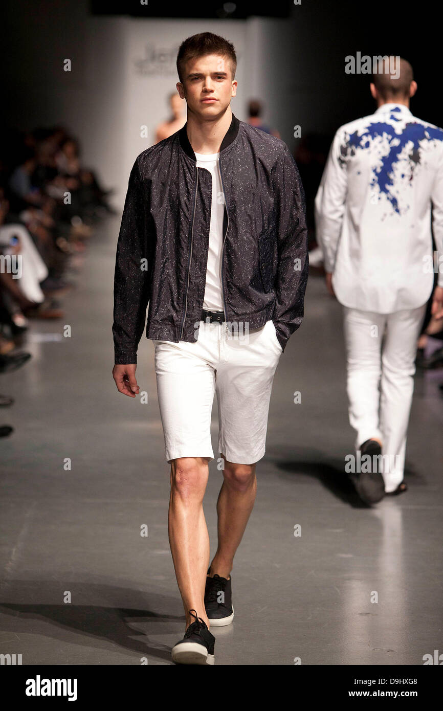 Model Jeffrey Fashion Cares 2011 held at the Intrepid Sea-Air-Space ...