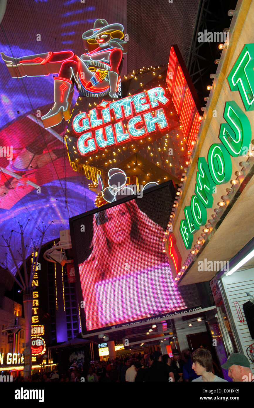 Las Vegas Nevada,Downtown,Fremont Street Experience,pedestrian mall ...