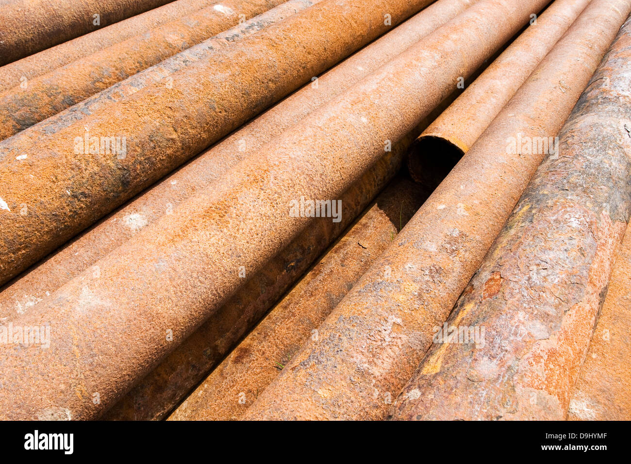 Rusty metal pipes Stock Photo - Alamy