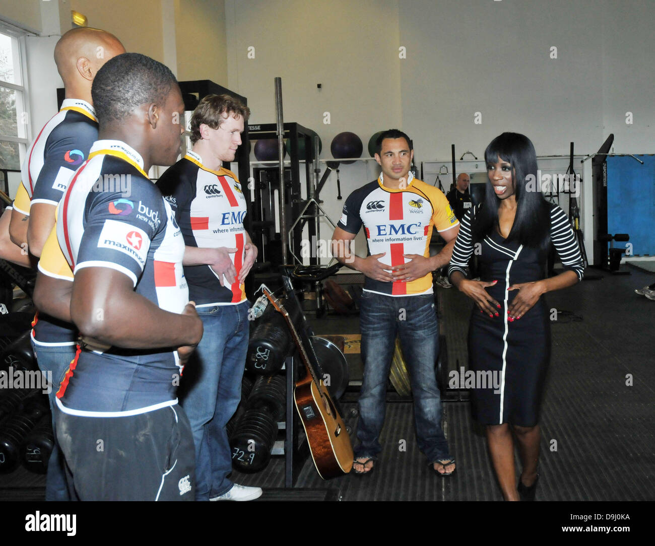Singer Heather Small visits the London Wasps training ground in East ...