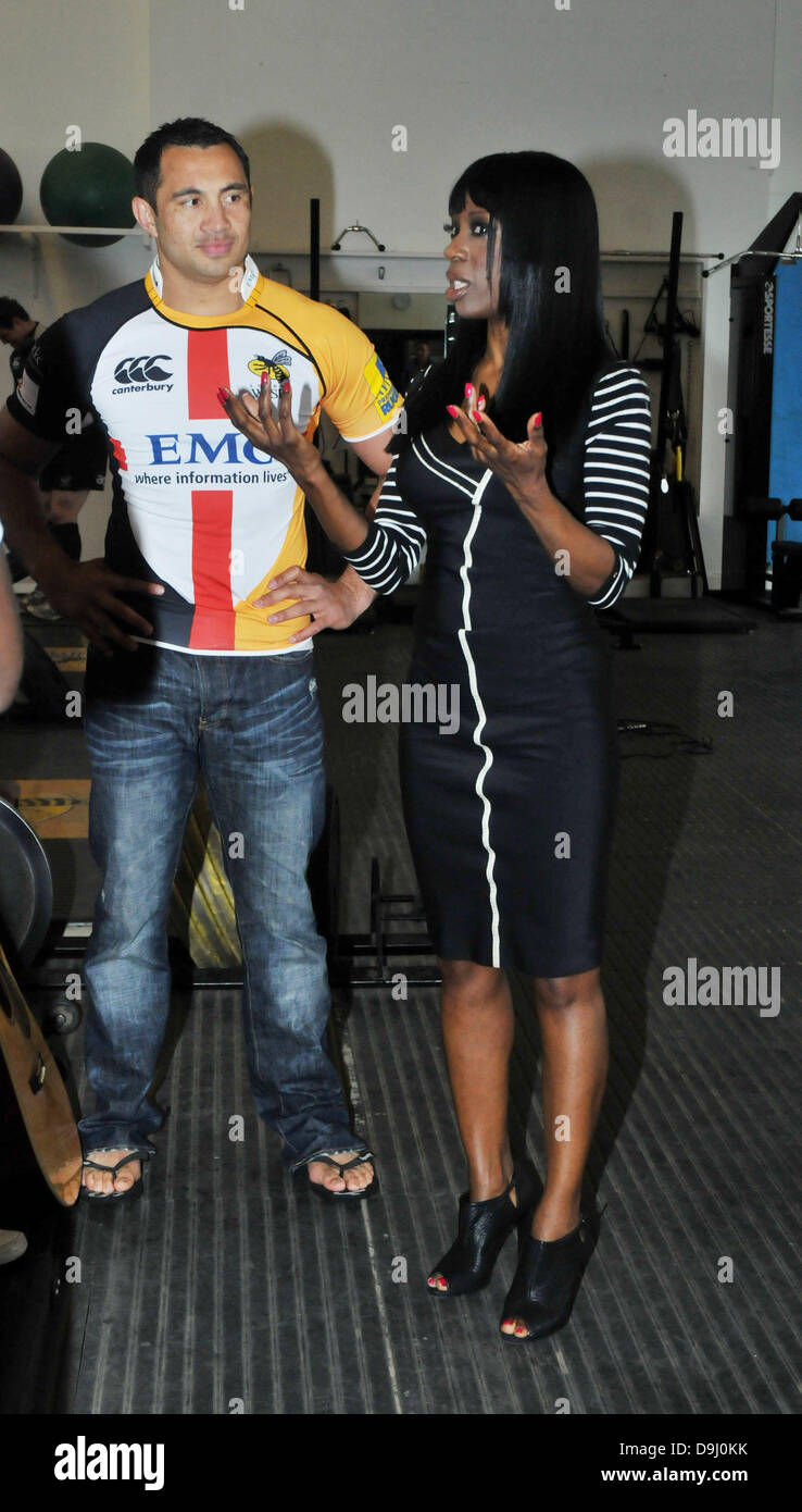 Singer Heather Small visits the London Wasps training ground in East ...