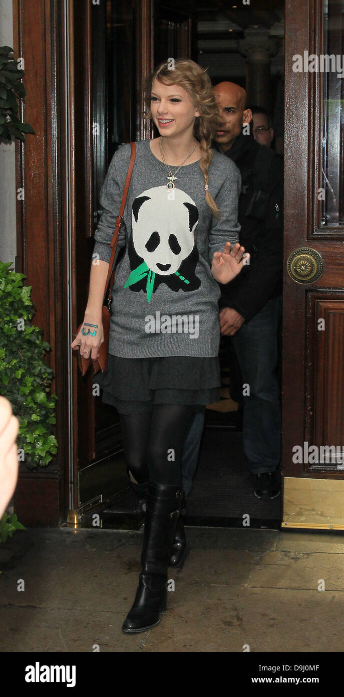 Taylor Swift leaving the Mandarin hotel London, England - 30.03.11 ...