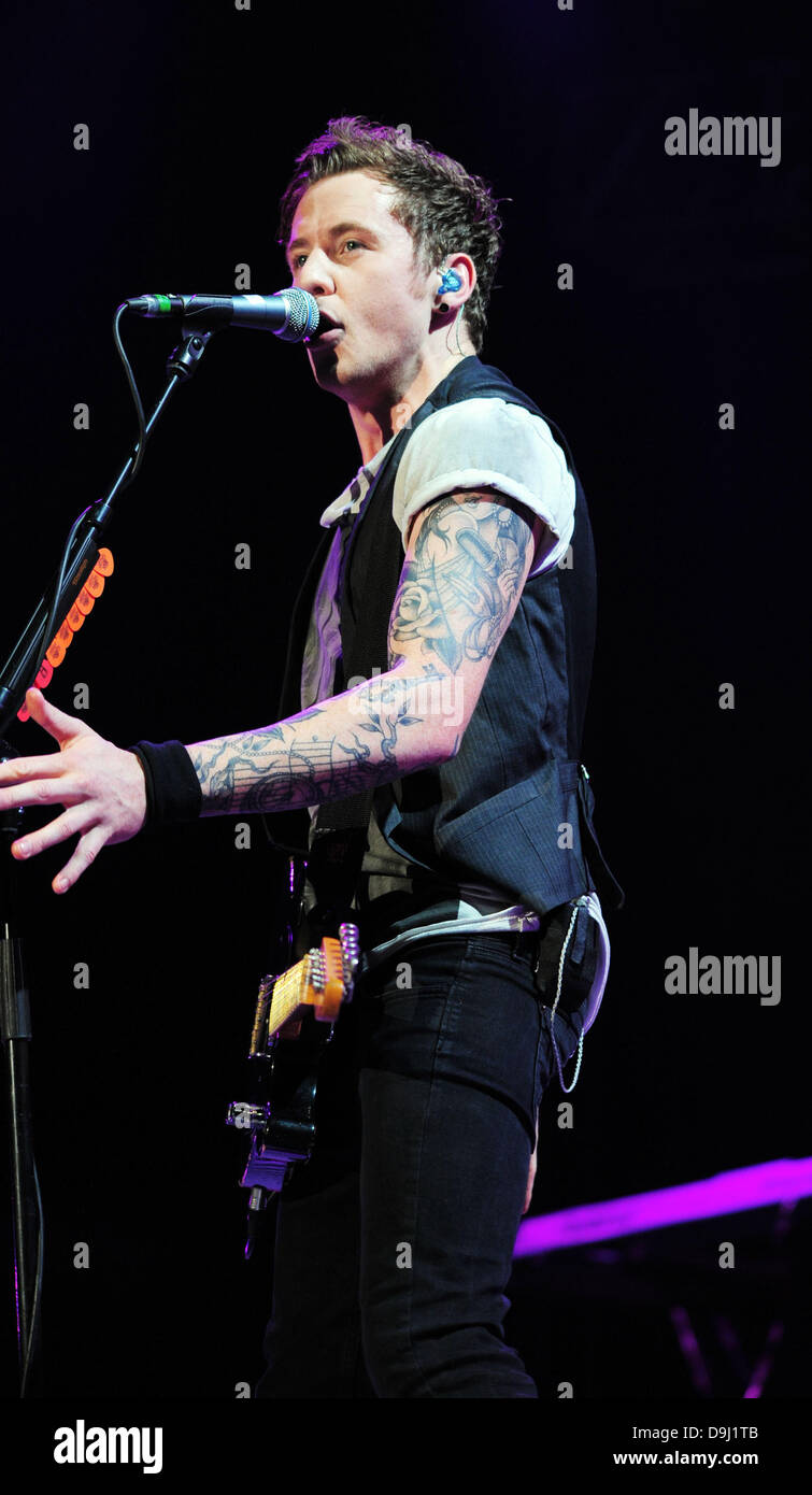 Danny Jones of McFly Performing in concert at the LG Arena Birmingham ...