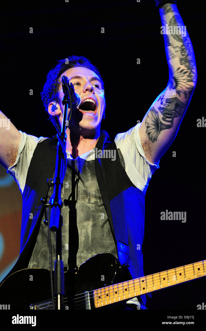 Danny Jones of McFly Performing in concert at the LG Arena Birmingham ...