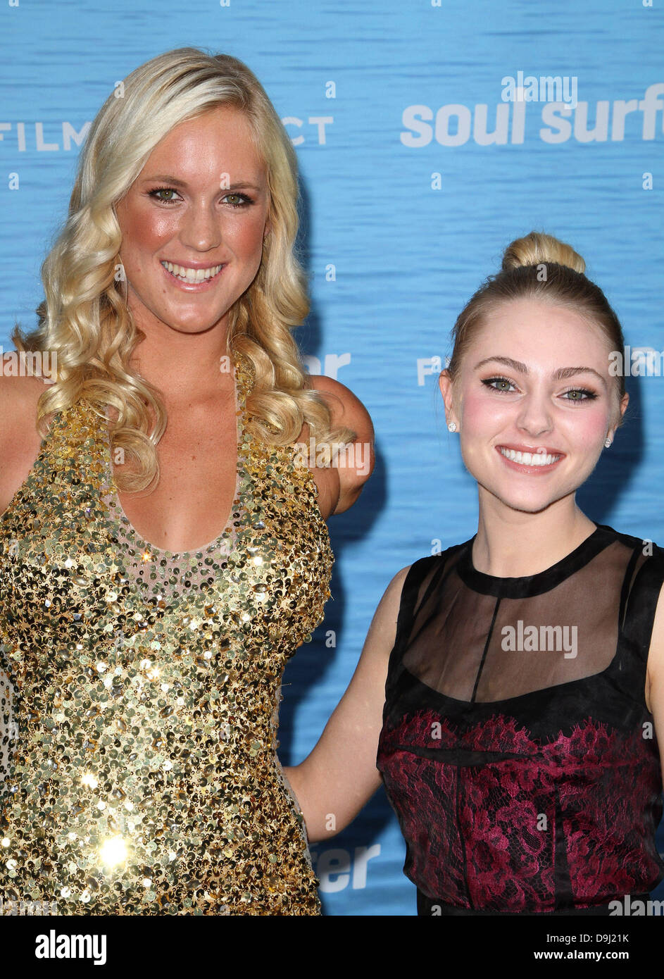 Bethany Hamilton, AnnaSophia Robb "Soul Surfer" Los Angeles Premiere ...